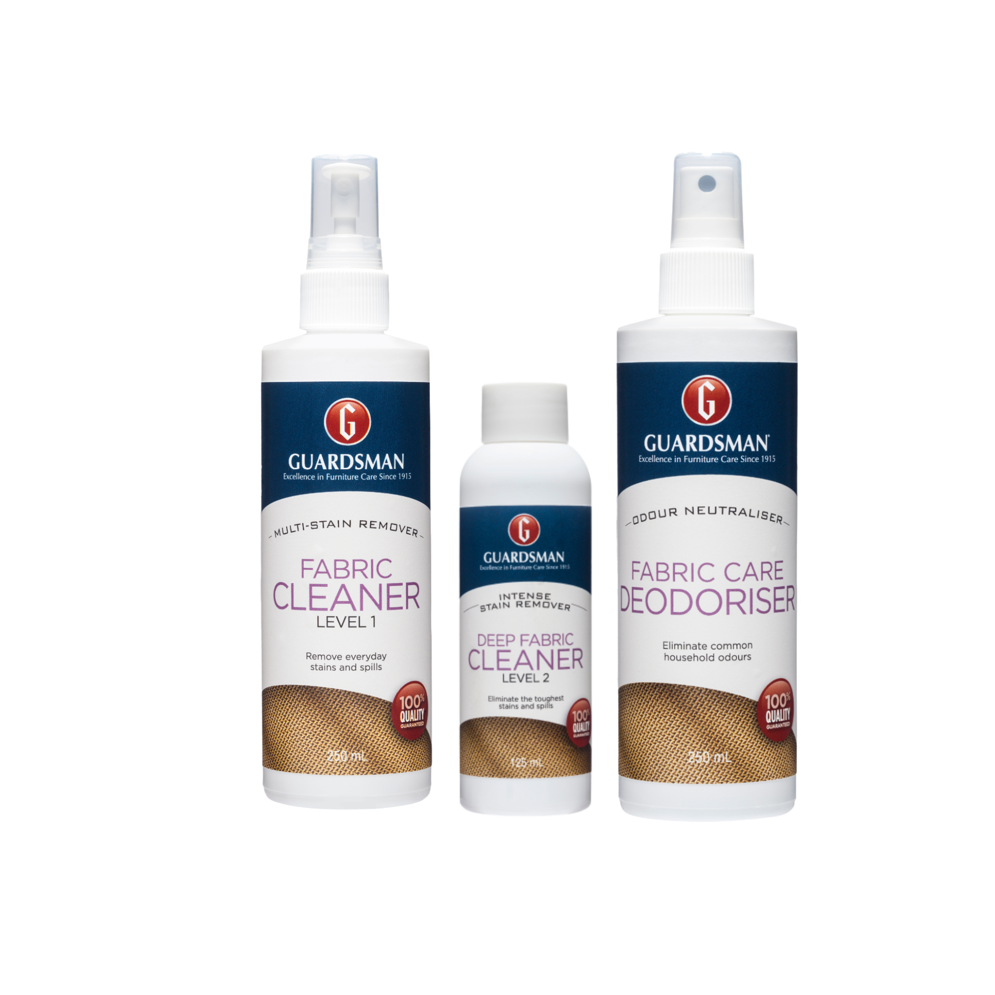 Fabric Care Bundle 2 - Fabric Cleaner Level 1 & 2 plus Fabric Care Deo ...