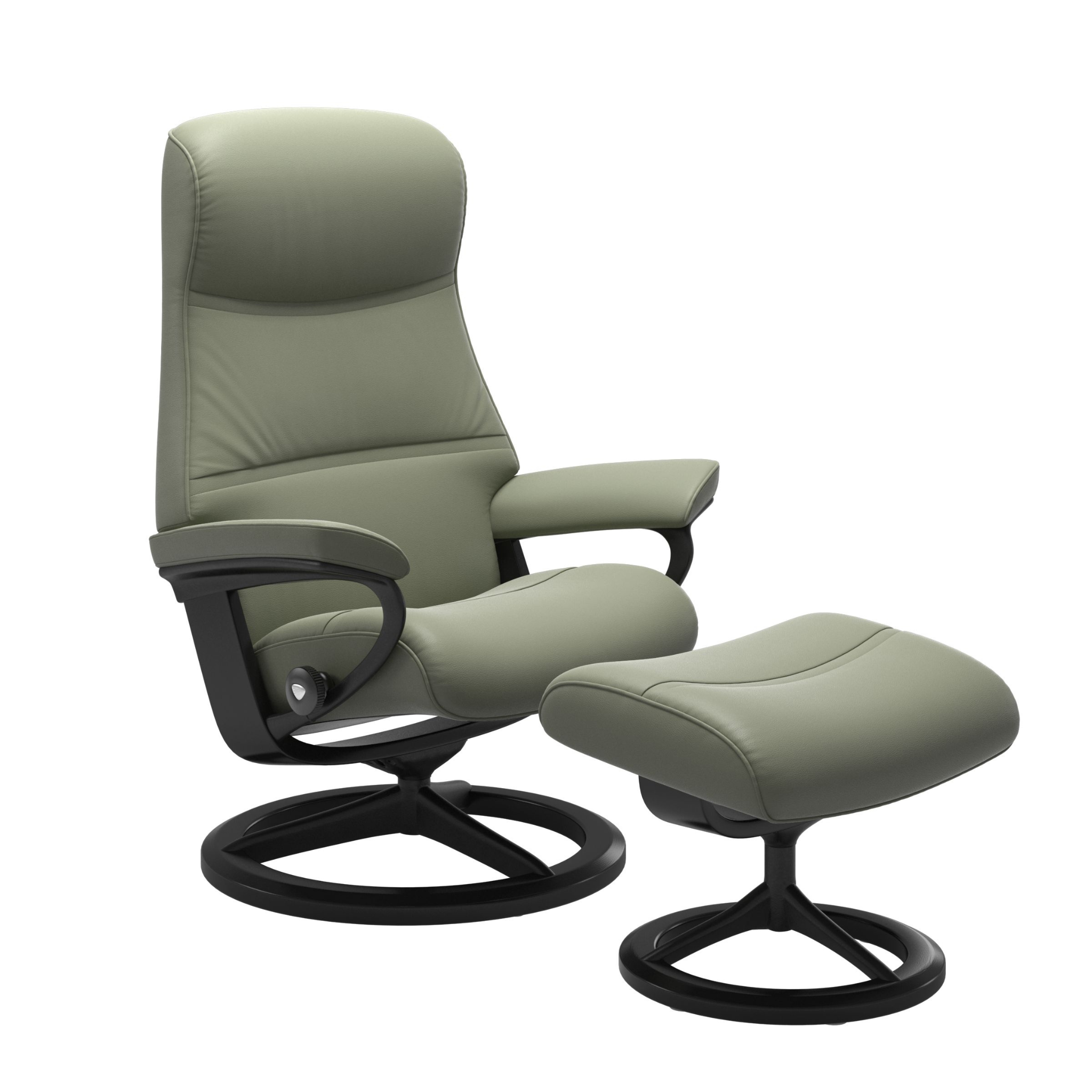 Phillip Medium Signature Recliner Chair & Stool by Stressless – Gallus ...